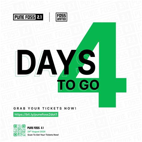 Were Just 4 Days Away From Pune Foss 21 🚀 Get Ready To Experience A