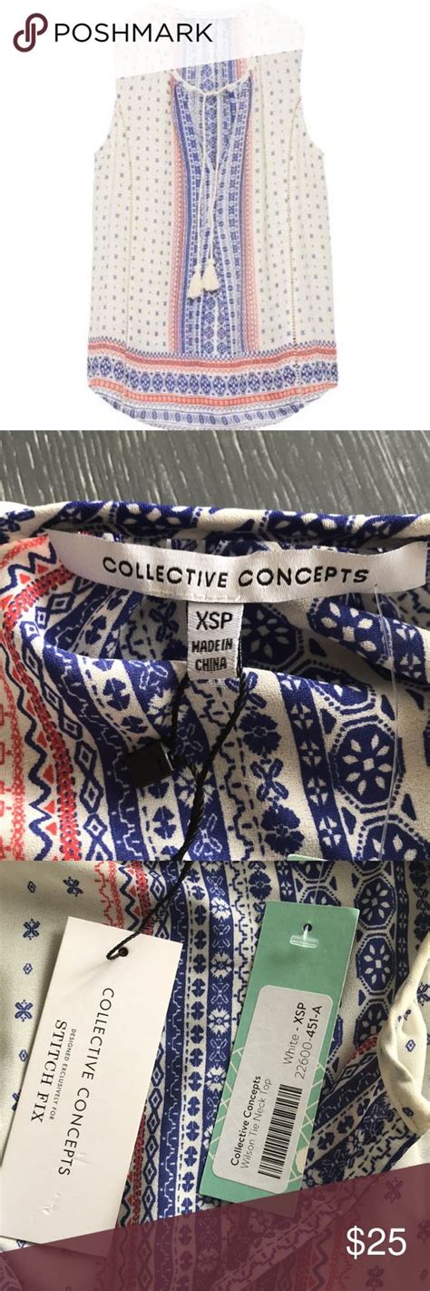 Collective Concepts Wilson Tie Neck Top Tie Neck Tops Collective