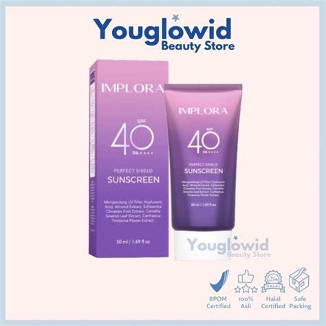 Jual Implora Perfect Shield Sunscreen Spf 40pa Uva Uvb Sunscreen