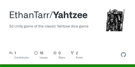 Github Ethantarryahtzee 3d Unity Game Of The Classic Yahtzee Dice Game