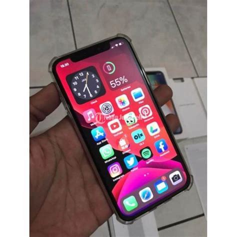 HP Bekas IPhone X GB Ex IBox Silver Fullset Mulus Harga Nego Di Depok TribunJualBeli