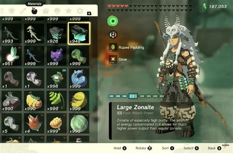 How Many Large Zonaite To Max Battery The Nature Hero