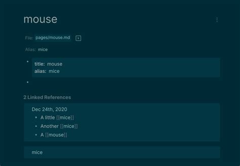 Improve Implementation Of Aliases Feature Requests Logseq