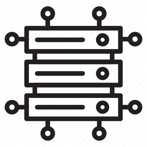 Database Storage Network Ai Artificial Intelligence Server Technology Icon Download On