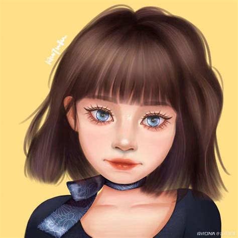 手绘人物头像风格插画设计作品 设计人才灵活用工 设计dna