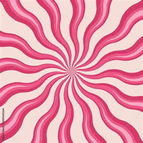 Pink Swirl Candy Background Sweet Strawberry Ice Cream Pattern Spiral Sunburst Wallpaper