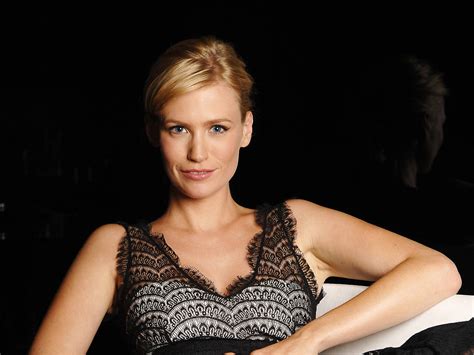 Download January Jones Black See Through Dress Wallpaper