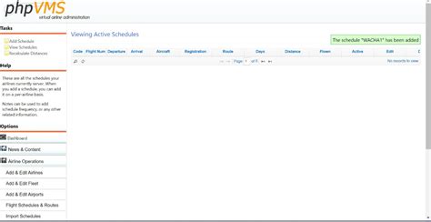 phpvms 5 5 2 72 add schedules issue support forum phpvms