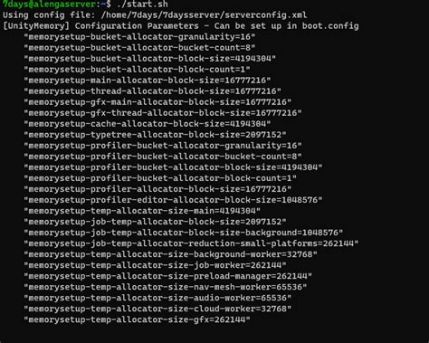 Dedicated Linux Server Stuck When Running Startserversh R7daystodie