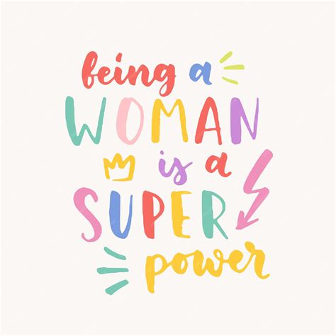 Womens Rights Quote And Phrase Vector Lettering About Feminism Woman