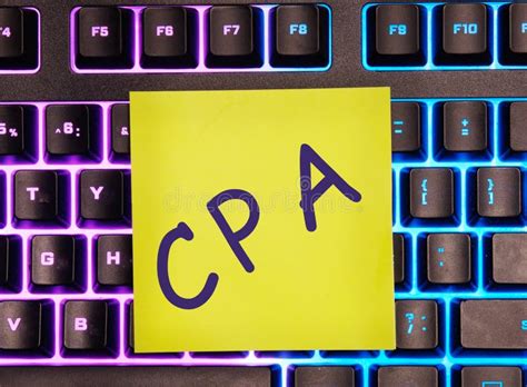 Cpu Symbols On A Yellow Sticker Lying On The Laptop Keyboard As A
