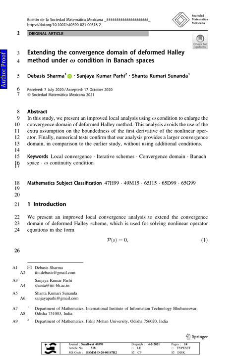 pdf extending the convergence domain of deformed halley method under
