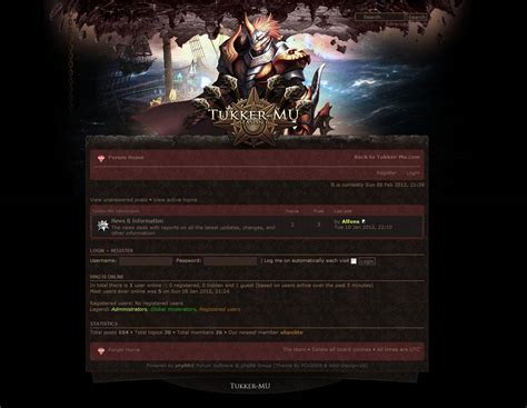 Tukker Mu Mucore Template Phpbb Template Ragezone Mmo Development