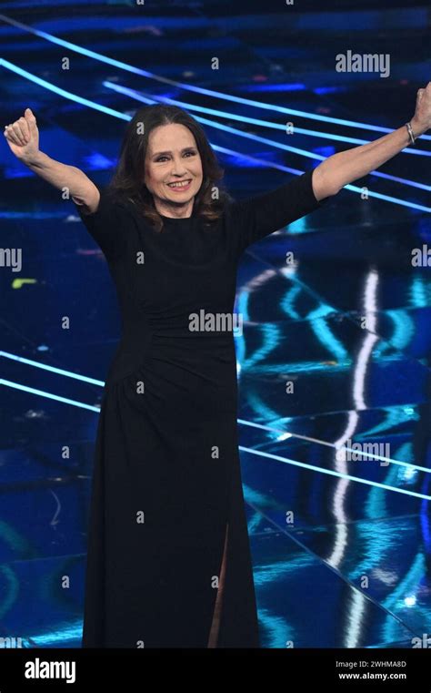 Sanremo Italy 10th Feb 2024 Sanremo 74th Italian Song Festival Fifth Final Evening In The