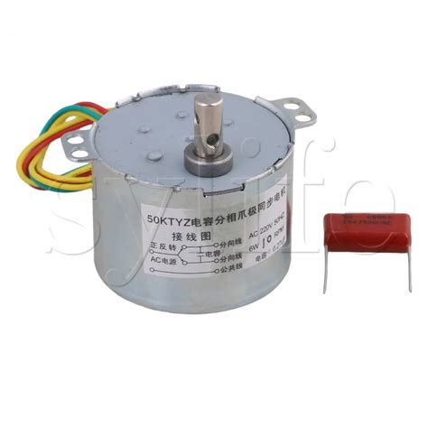 Rpm Silver Ktyz Ac V Hz W Permanent Magnet Gear Synchronous Electric Motor For Industry