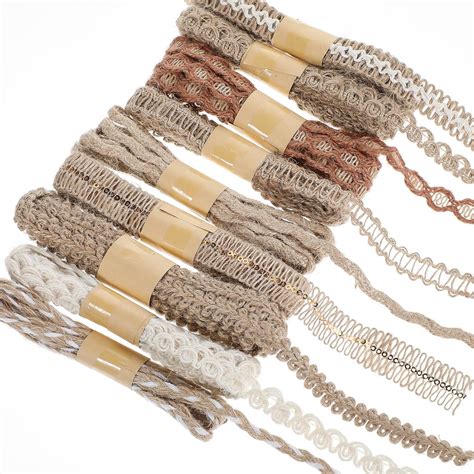 Boho Jute Ribbon 9 Rolls Natural Burlap String For T