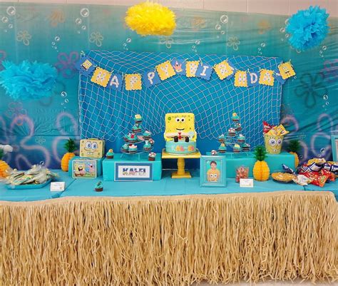 Festa Bob Esponja inspirações e fotos de decoração