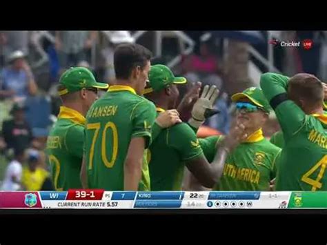 Short Highlights South Africa V West Indies 3rd Odi Supersport