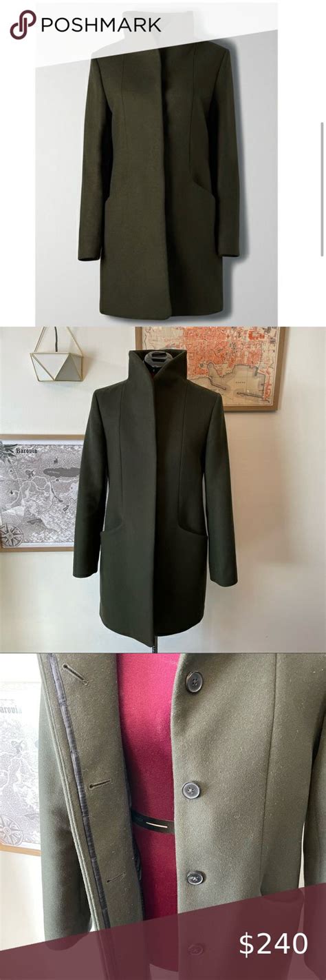 Aritzia Wilfred Cocoon Coat In Rockwood Green Wilfred Cocoon Coat