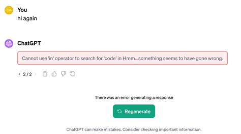 Gpt Cannot Use In Operator To Search For Code In Hmmsomething Bugs Openai