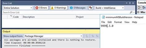 resolver not failing when min msbuild version is specified · issue 9754 · dotnet sdk · github