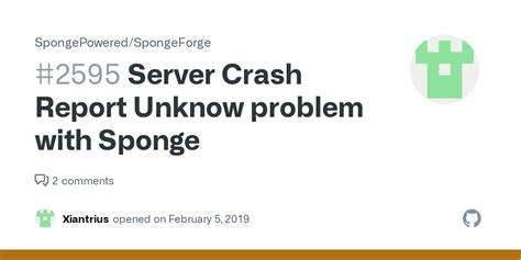 Server Crash Report Unknow Problem With Sponge Issue SpongePowered SpongeForge GitHub