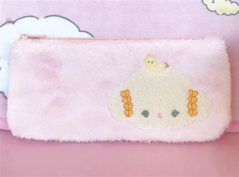Sanrio Characters Official Atari Kuji Cogimyun Pink Fluffy Pencil Case