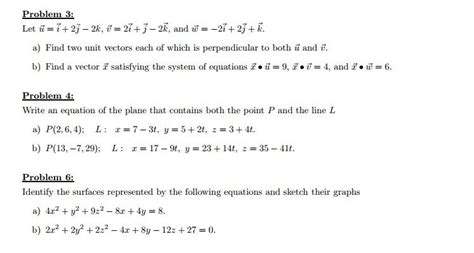 solved find two unit vectors each of which is perpendicular