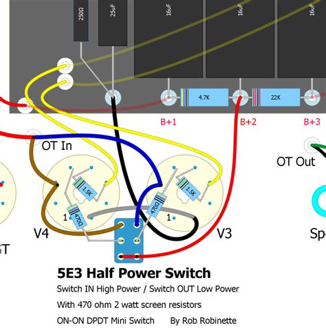 5e3 Deluxe Half Power Switch Mod Issues Diyaudio