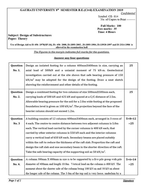 design of substructures 2019 pdf deep foundation column