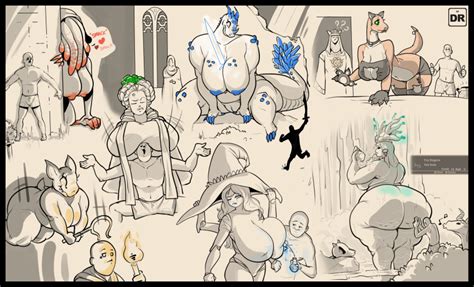 Rule 34 1boy 7girls Ancestral Follower Shaman Anthro Big Breasts Blue