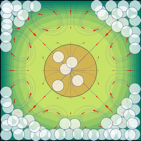 Schematic Of The Particle Distribution In The Cross Stream Section Of Download Scientific