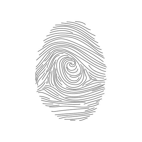 Set Of Fingerprints Icons Id Security Identity Vector Illustration