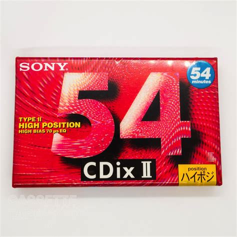 Cdixii 54 Sonyハイポジ Cassette Tape Again