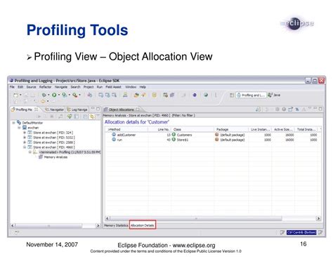 ppt profiling and testing applications using the eclipse test and