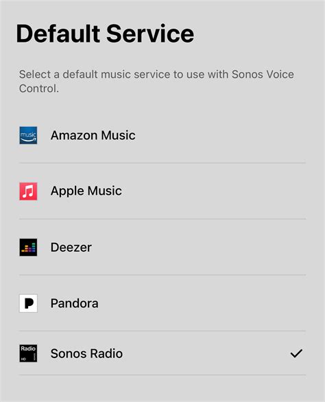 Set Your Default Music Service For Sonos Voice Control Sonos