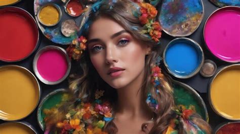 Premium Ai Image Color Fusion Where Art And Chemistry Converge In