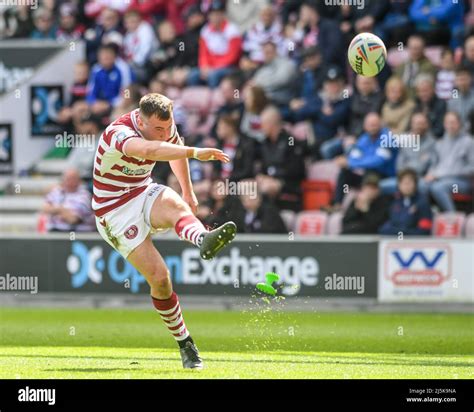 Harry Smith 16 Of Wigan Warriors Successfully Kicks A Conversion To