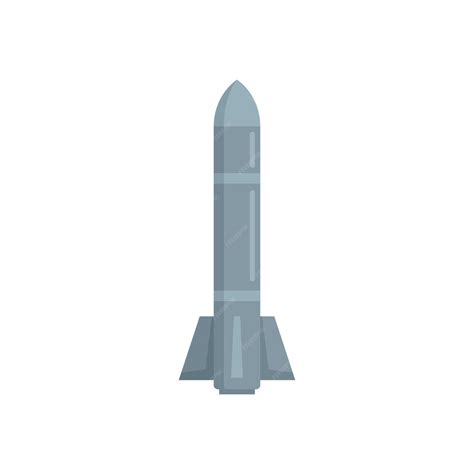 Premium Vector Missile Nuke Icon Flat Illustration Of Missile Nuke