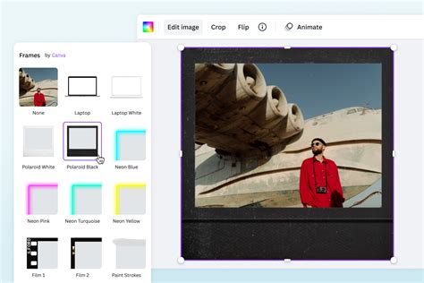 Bingkai Foto Tambahkan Pembatas Ke Foto Gratis Canva