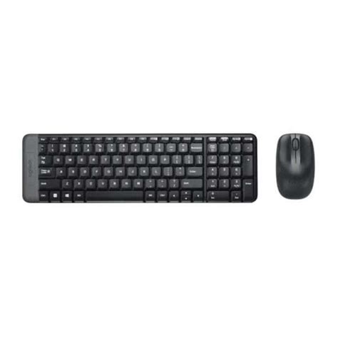 Logitech MK220 Wireless Keyboard Mouse Black Hub By Triforce