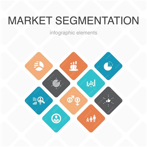 Premium Vector Market Segmentation Infographic 10 Option Color Design Demography Segment