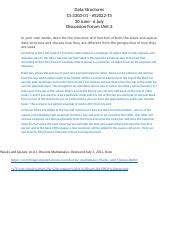 Unit 1 CS3303 DF Docx Data Structures CS 3303 01 AY2022 T5 30 June