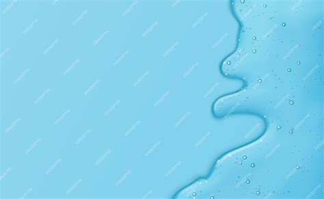 파란색 배경에 혈청 젤 흐름 무료 벡터