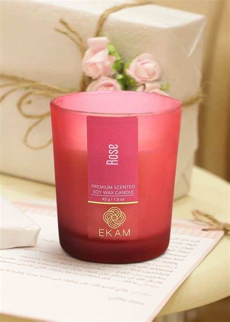 Get Rose Shot Glass Soy Wax Scented Candle At ₹ 200 Lbb Shop