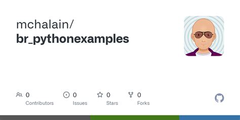 Github Mchalainbrpythonexamples