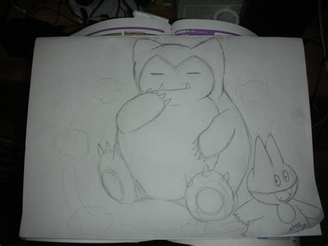 Snorlax Munchlax Sketch By Ooo Nessa Ooo On Deviantart