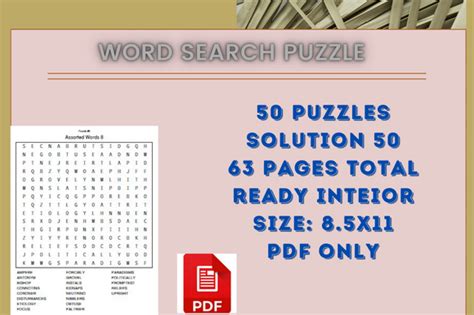 Word Search Puzzle Graphic By Sadia Design House Creative Fabrica