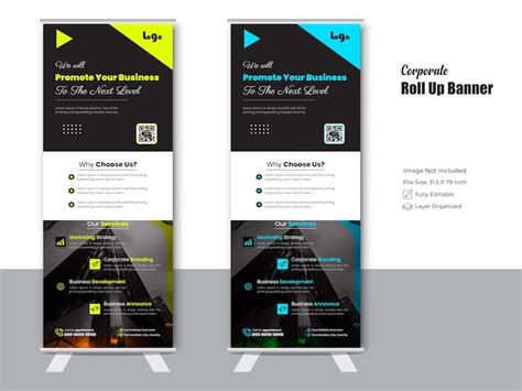 Premium Vector Corporate Creative Rollup Banner Design And Marketing