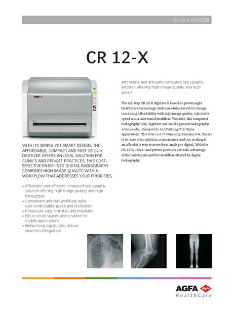 Cr 12 X English Datasheet Pdf Radiography Medical Imaging